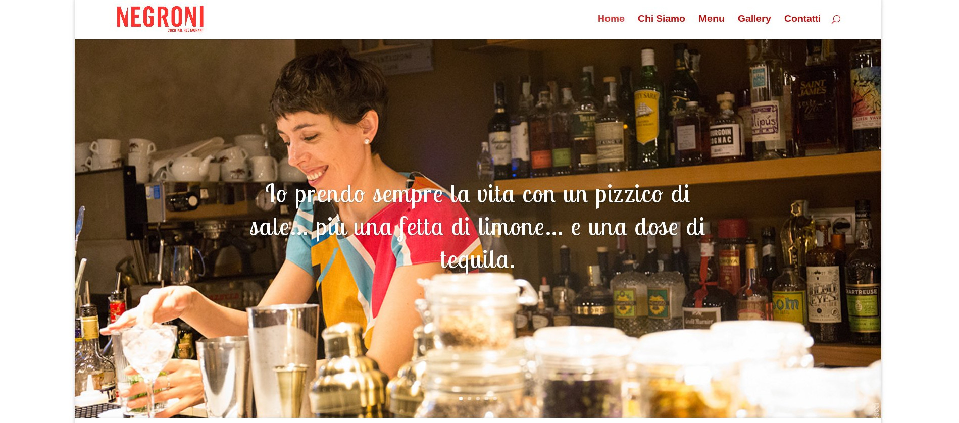 Negroni cocktail bar Firenze sito web Orange Web Agency